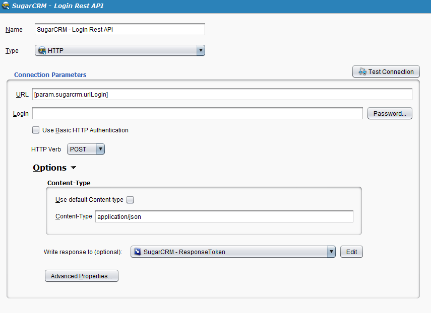 Create a REST transformation with a request session token in Jitterbit Design Studio